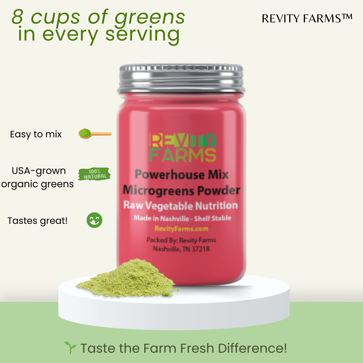 Buy SuperFood | Concentrated Microgreen Powder | Organic – Revity Farms